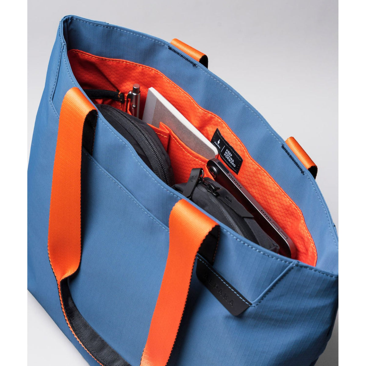 ALPAKA Elements Tote Bag Axoflux 210D (Blue/Orange) – The Planet Traveller