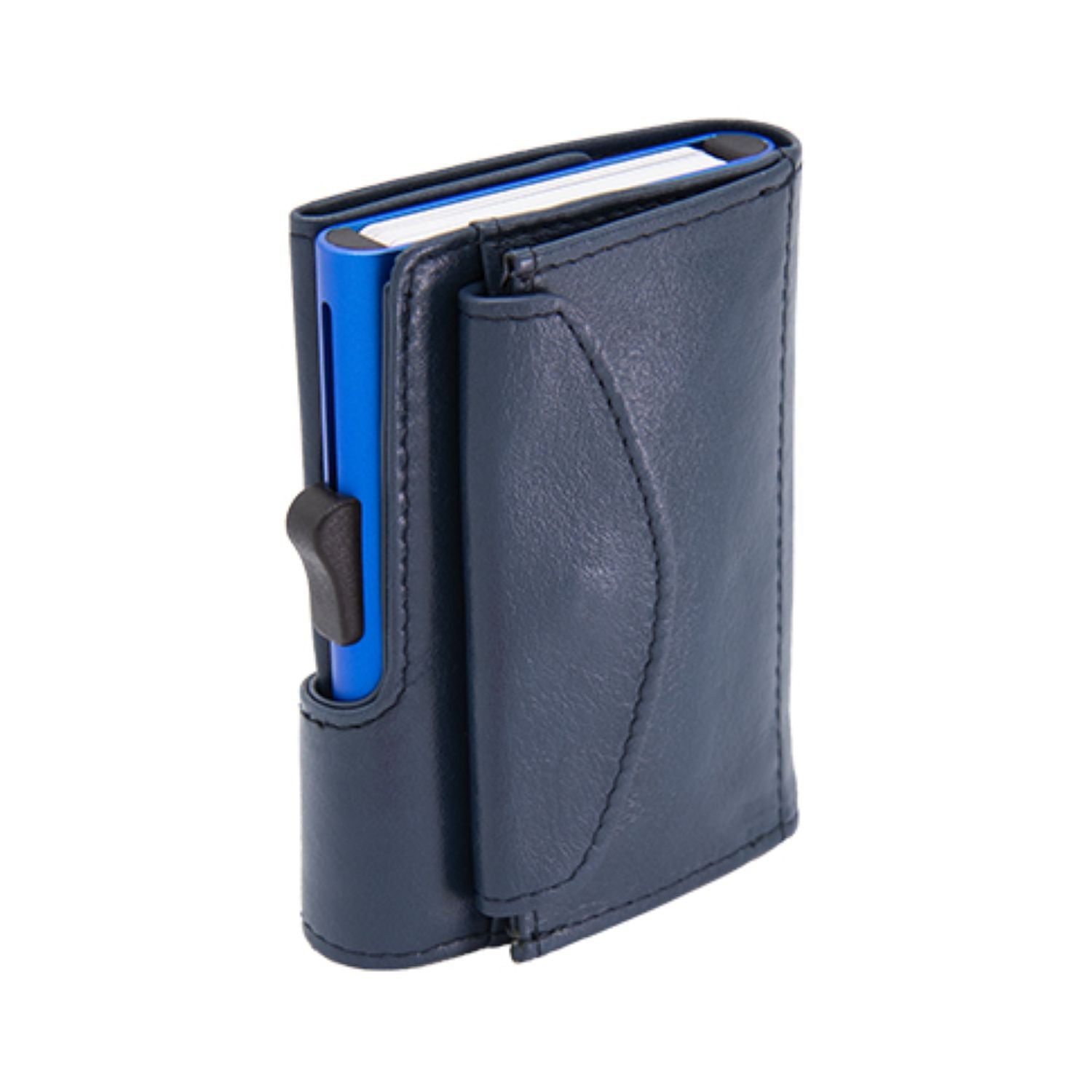 C-Secure XL Italian Leather Wallet with Coin Pouch - Cobalto/Blue – The ...