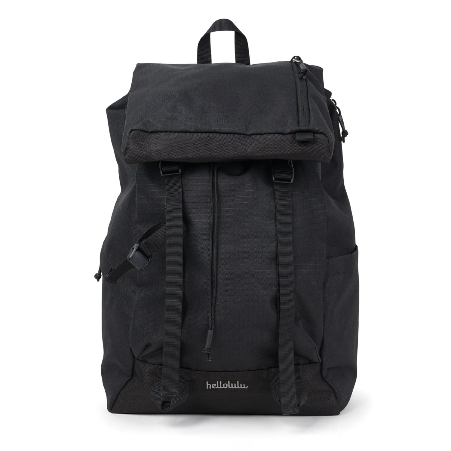 Hellolulu Gio Utility Flap Backpack L Recycled (Charcoal Black) – The ...