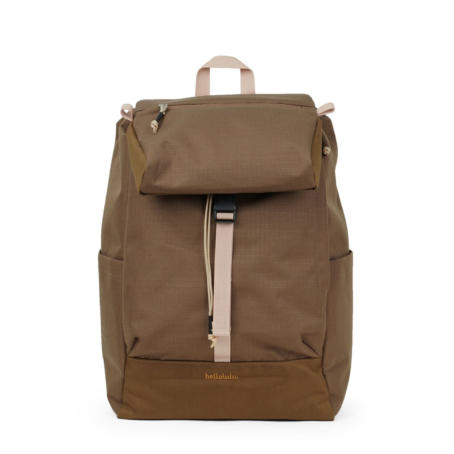 Hellolulu Saro Utility Flap Backpack M Recycled (Tan Khaki) – The ...