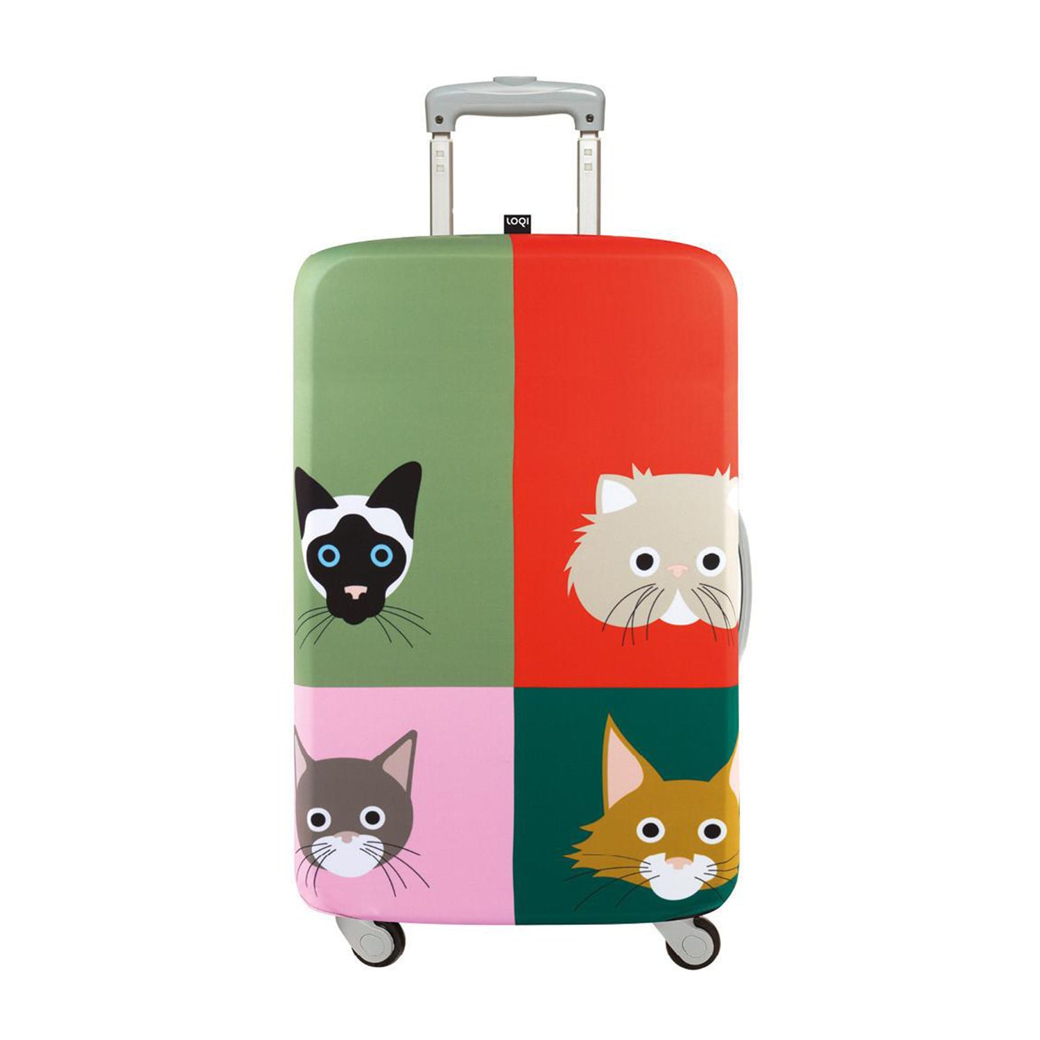 LOQI Artist Luggage Cover L - Stephen Cheetham - Cats (27"-30") – The ...