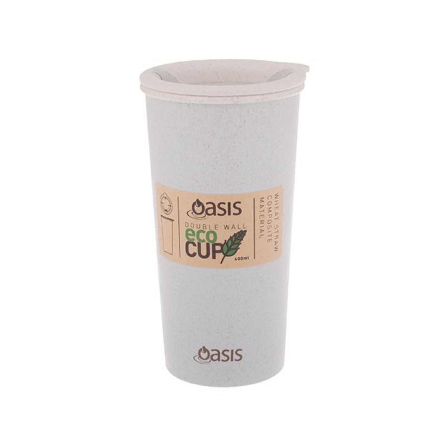 Oasis Insulated Eco Cup 400ML - Taupe – The Planet Traveller