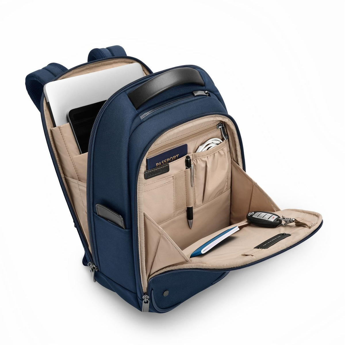 Briggs & Riley @Work Slim Backpack - Navy – The Planet Traveller
