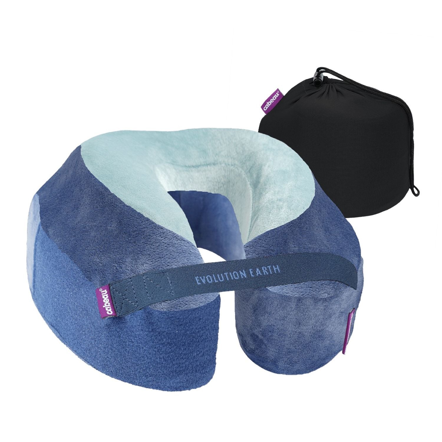 Cabeau Evolution Earth Deluxe Travel Pillow - Water Blue/Lt.Blue – The ...