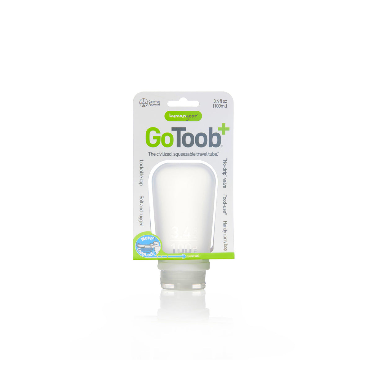 Humangear Large Gotoob Travel Bottle 3.4Oz/100Ml (Clear) – The Planet ...