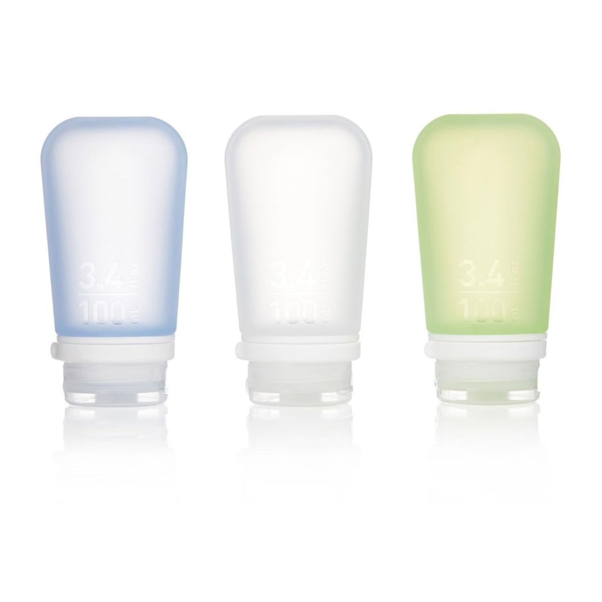 Humangear Large Gotoob Travel Bottle 3.4Oz/100Ml (Clear/Green/Blue ...